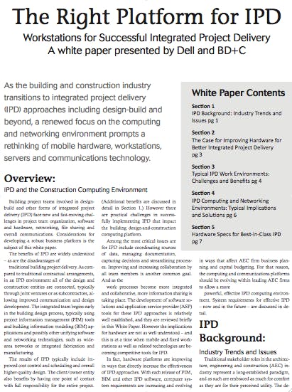 The Right Platform for IPD | Building Design+Construction