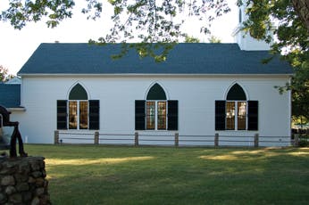 Louvered shutters reconnect Cape Cod church with its past | Building ...