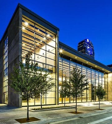 Steel curtain wall system sets the stage at Dallas City Performance ...