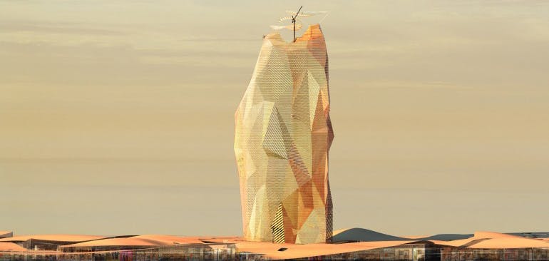 Architects propose sustainable ‘vertical city’ in the Sahara | Building ...