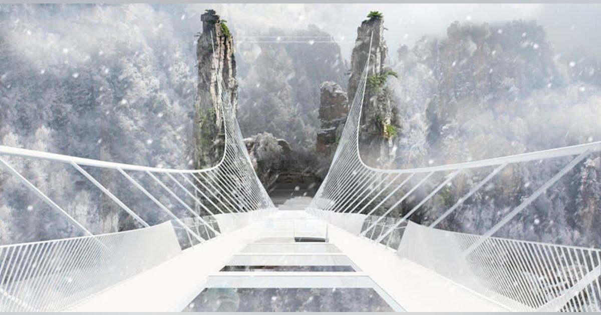 The Zhangjiajie Glass Bridge Is Now Open To The Public Zhangjiajie 4 The Zhangjiajie Glass Bridge Is Now Open To The Public Zhangjiajie 4