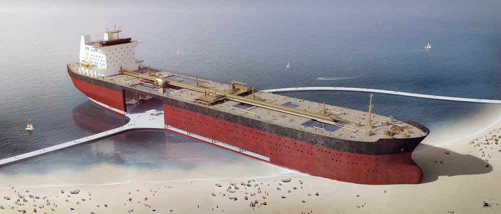 Artists turn oil tankers into architecture | Building Design+Construction