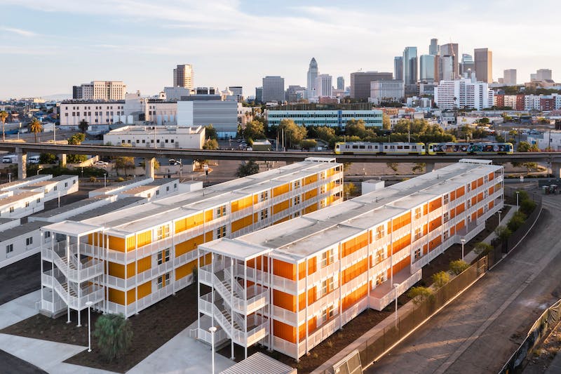 Component-based model for interim housing completes in Downtown Los ...