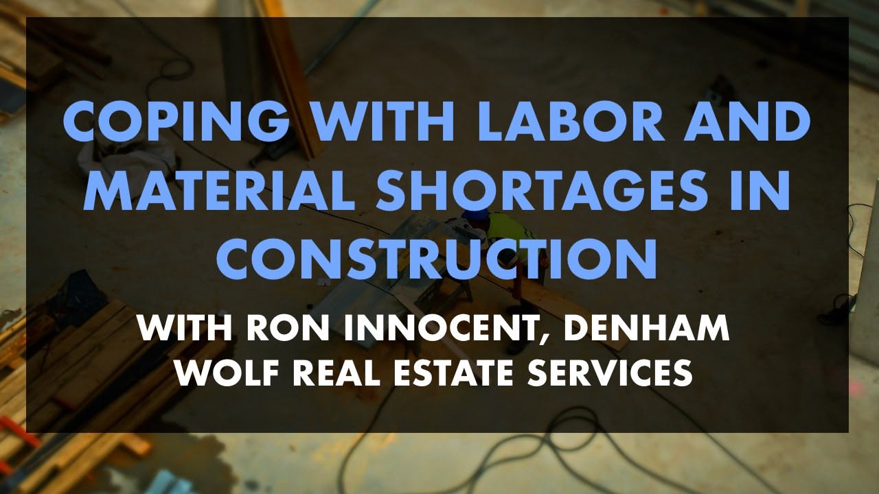 Coping with labor and material shortages in construction | Building ...