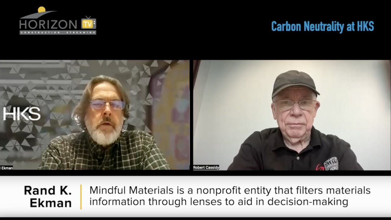 Carbon Neutrality at HKS, with Rand Ekman, Chief Sustainability Officer ...
