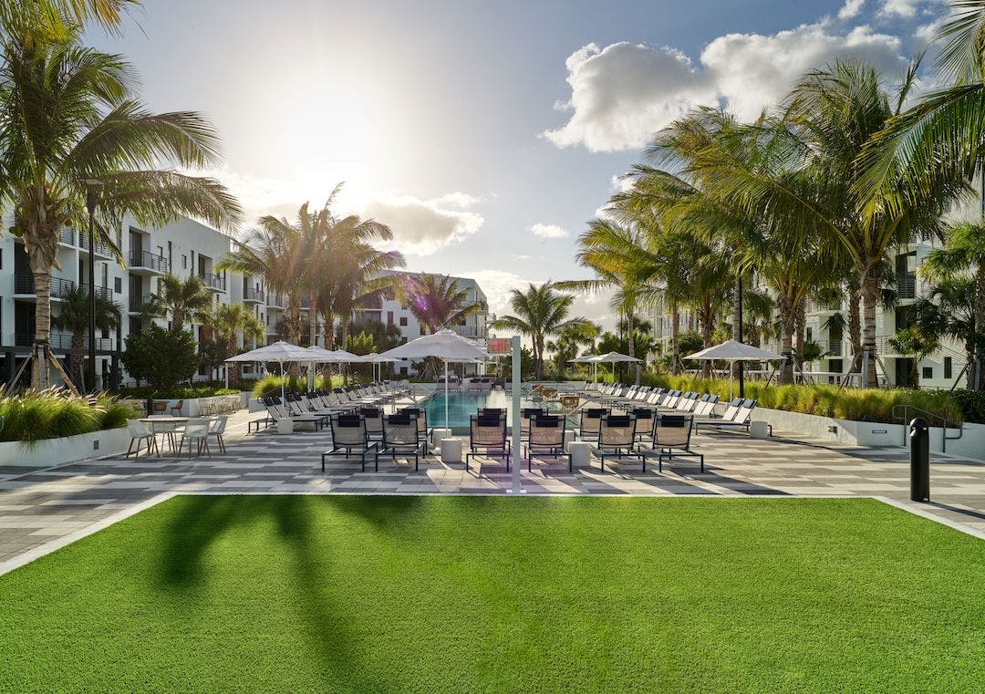 Miami's Adela at MiMo Bay combines a residential building with an ...