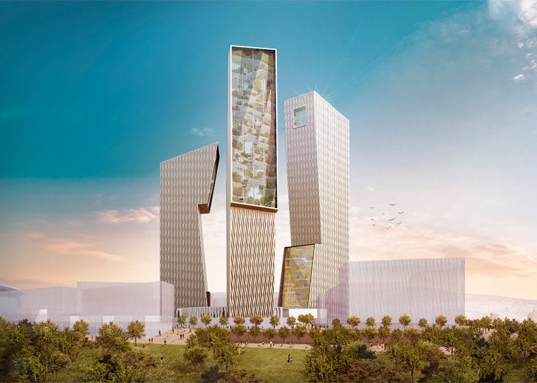 Residential Towers Libeskind Architect AN APARTMENT BUILDING In New